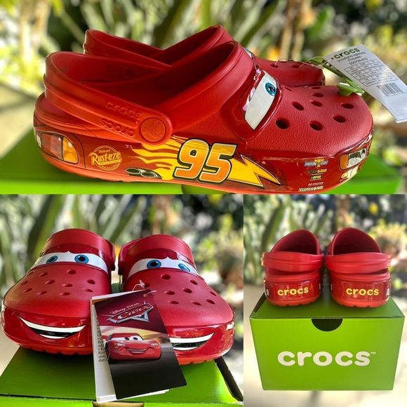 CROCS | Shoes | Crocs Classic Clog Disney Cars Lightning Mcqueen ...